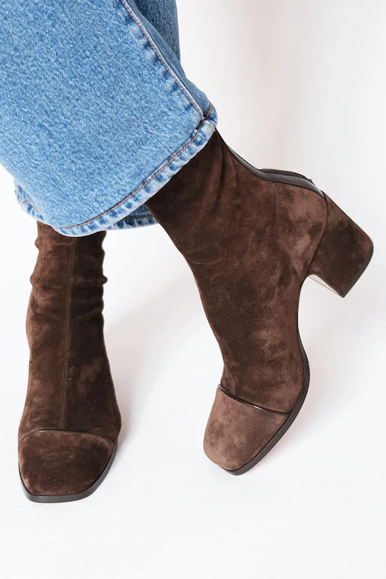 Lily - Elegant Suede Ankle Boots – Ivy & Mae